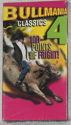 Bullmania Classics 4 - 100 Points of Fright VHS bull riding cowboys ...