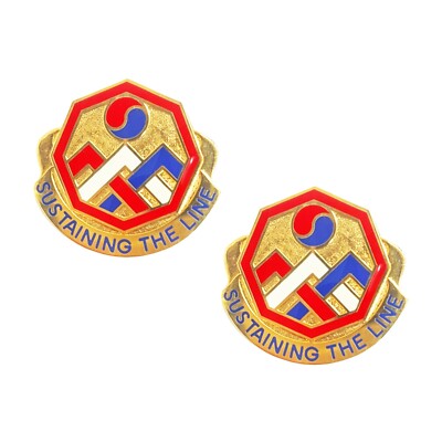3rd Sustainment Command Crest "Sustaining the line" (PAIR) | eBay