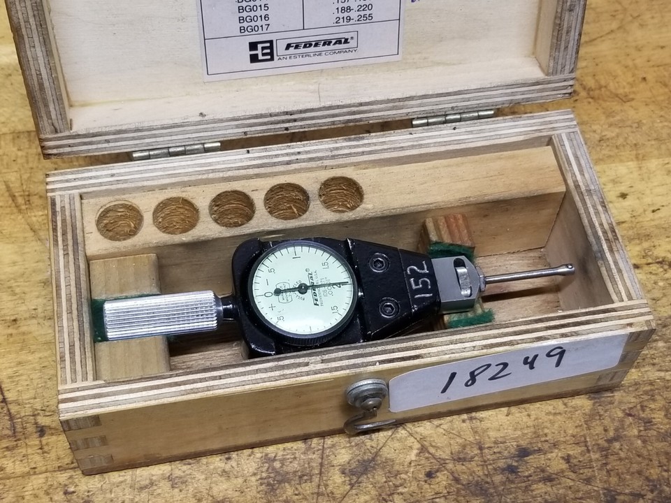Boice Federal #0 Dial Bore Gage .152"- .165" With Box | eBay