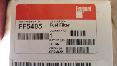 FLEETGUARD~FUEL FILTER~PART # FF5405~ORIGINAL PART~NEW~OLD STOCK | eBay
