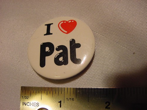 VTG I LOVE PAT - PIN PINBACK | eBay