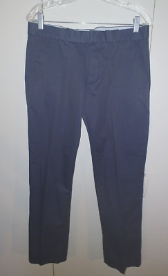 GAP RETRO MEN'S COTTON/POLY PINSTRIPE NAVY KHAKIS-32x29.5-STRAIGHT FIT ...