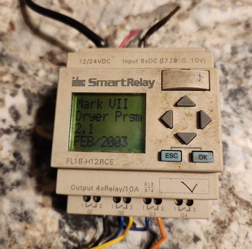 IDEC SMARTRELAY FL1B-H12RCE RELAY OUTPUT 12/24 VDC BASE MODULE WITH ...