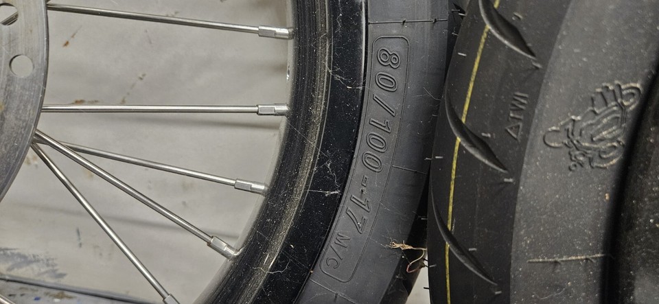 Yamaha YZ85 Sumo Supermoto Rim Tire Set GatorRimz Buchanan Spokes Mitas ...