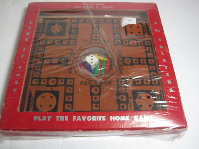 Drueke Peg-Out Game of India Vintage, Wood with Dice 1956 | eBay