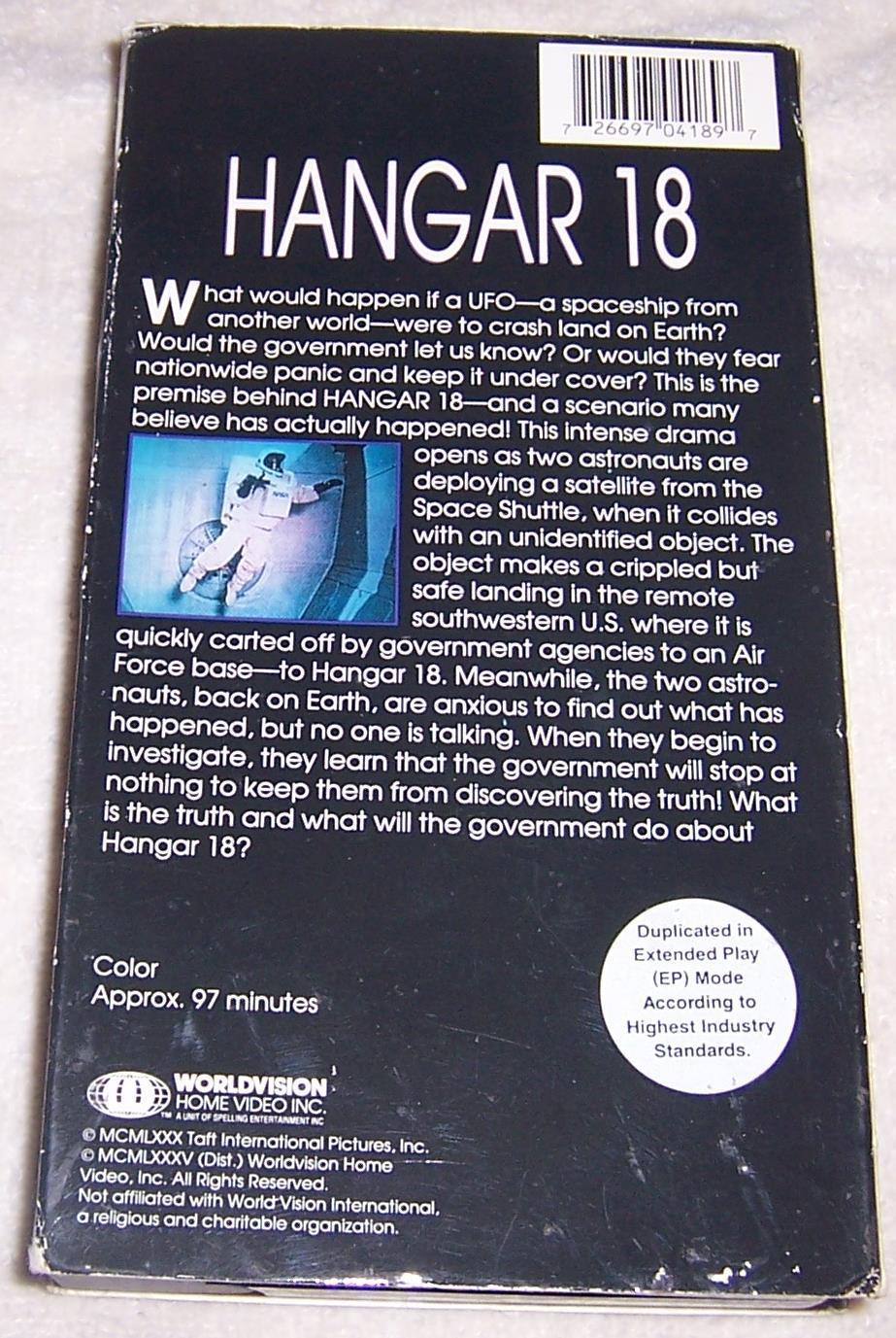 Hangar 18 VHS Video Darren McGavin Robert Vaughn 726697041897 | eBay ...