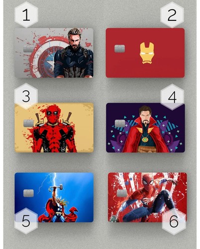 Marvel Avengers Credit Card Skin / Credit Card Sticker / Debit Credit ...