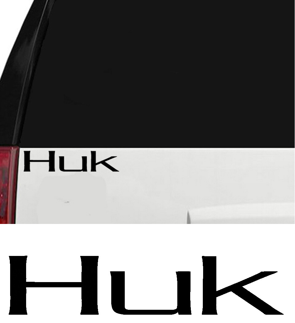 HUK Performance Fishing Gear Outdoor Sports Decal Sticker 7 inch Black ...