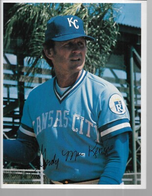 VINTAGE BASEBALL GORDY MACKENZIE KANSAS CITY ROYALS 4 X 5 1/2 PHOTO ...
