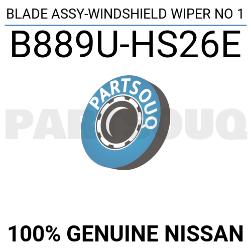 B889UHS26E Genuine Nissan BLADE ASSY-WINDSHIELD WIPER NO 1 B889U-HS26E ...