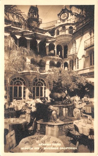 The Mission Inn Hotel & Spa Spanish Patio View Riverside,CA Vtg RPPC ...