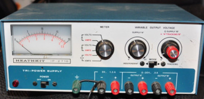 Heathkit IP-2718 Tri-Power Voltage DC Power Supply, Powers On | eBay