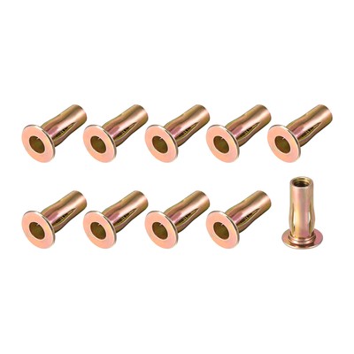 25Pcs Multi-Grip Rivet-Nut M8 Pre-Bulbed Shank Carbon Steel Color Zinc ...