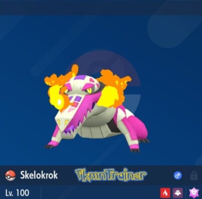 Skelokrok Shiny / Lv.100 / Max. IV&EV / Pokémon Karmesin & Purpur | eBay