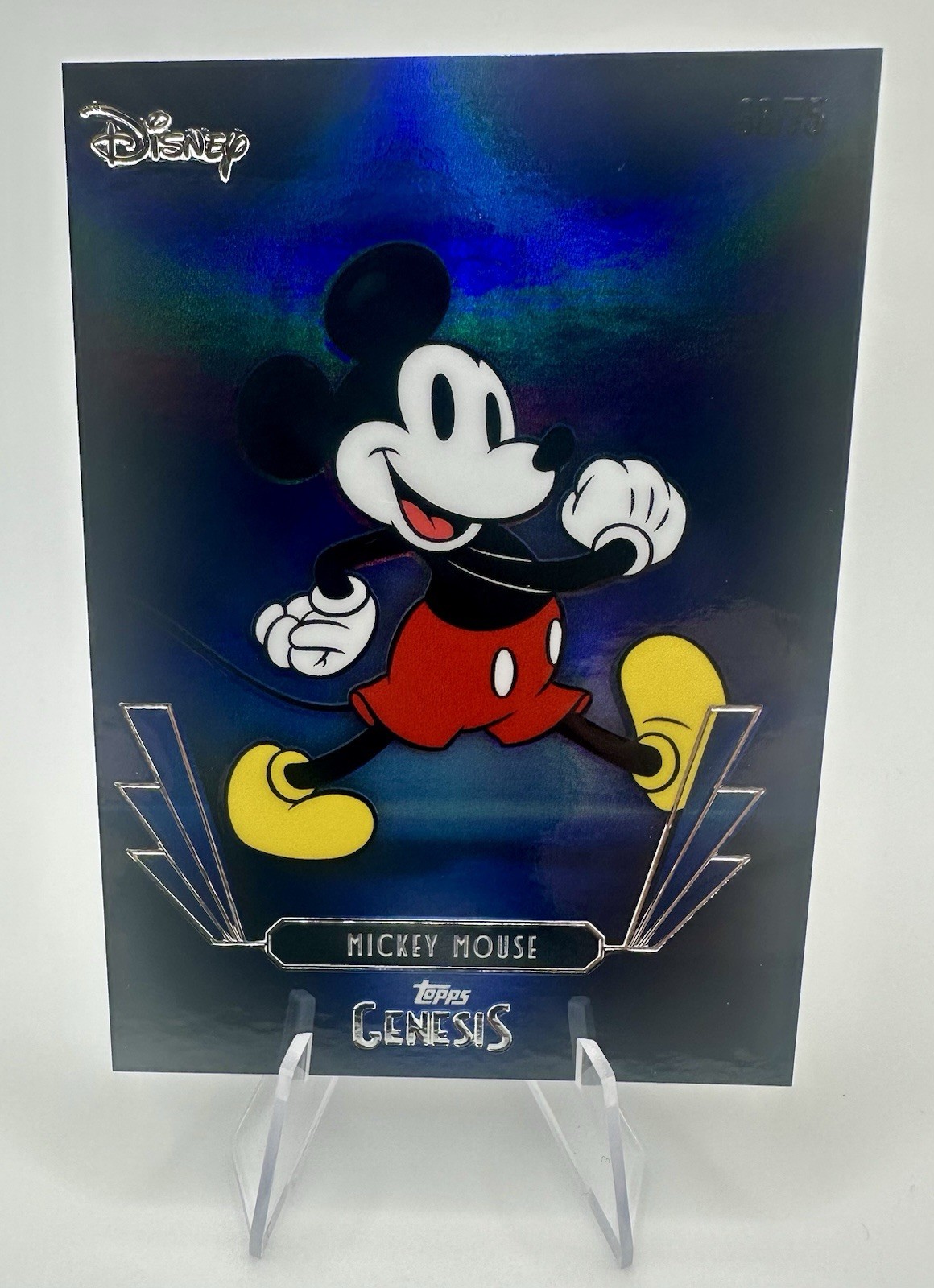 Mickey Mouse 2025 Topps Disney Genesis #21 Blue Foil /75 Price Guide ...