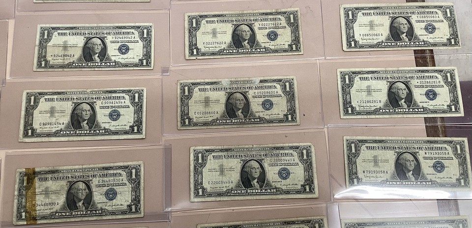 $1 Silver Certificates-44 Pc. Plus 1928 Two Dollar Bill | eBay