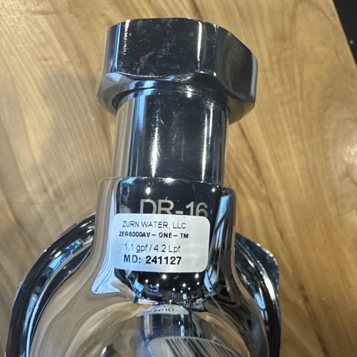 Zurn ZER6000AV-ONE-TM Top Mount EZ Gear Driven 1.1 GPF Sensor Flush ...