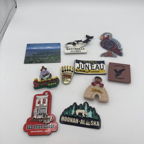 Alaska Souvenir Fridge Refrigerator Magnets LOT Travel | eBay