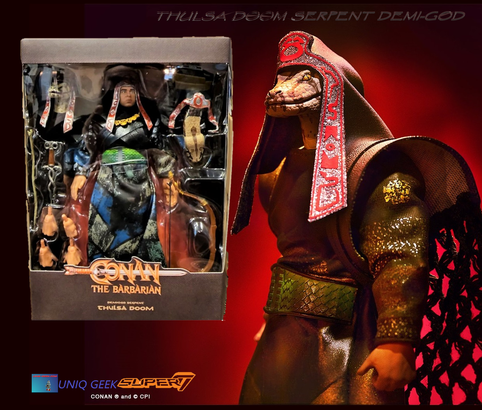 Super7 Ultimates NEW THULSA DOOM Snake Priest Conan the Barbarian ...
