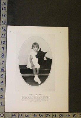 1928 NANCY LEEDS SCOTTY DOG PRINCESS VENIA RUSSIA WILLIAM PHOTO INSERT ...