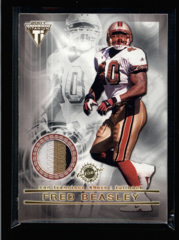 BEASLEY / SMITH 2001 PRIVATE STOCK TITANIUM #118 DUAL GAME USED PATCH ...