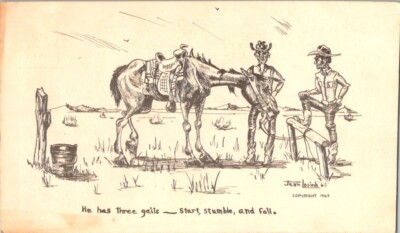 He Has Three Gails - Start Stumble And Fall. Funny Comic Postcard- Jean ...