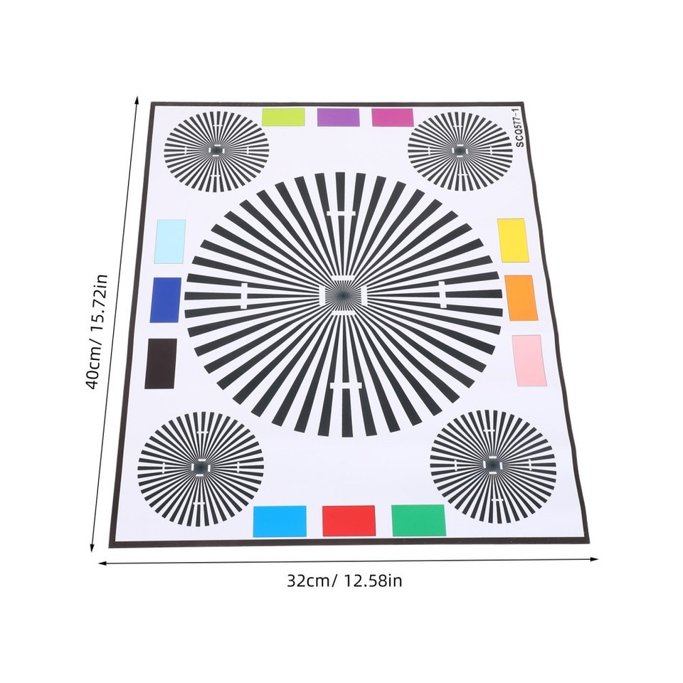 Surveillance Lens Test Card Color Calibration Cards Camera Chart | eBay ...