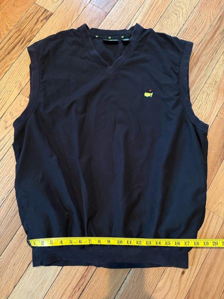 Masters Collection Golf Vest Mens Size XL Black Sleeveless Pullover ...