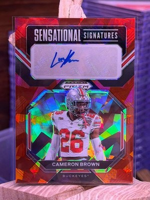 2023 Panini Prizm Draft Pick Auto Cameron Brown #SS-CAB Ohio State ...