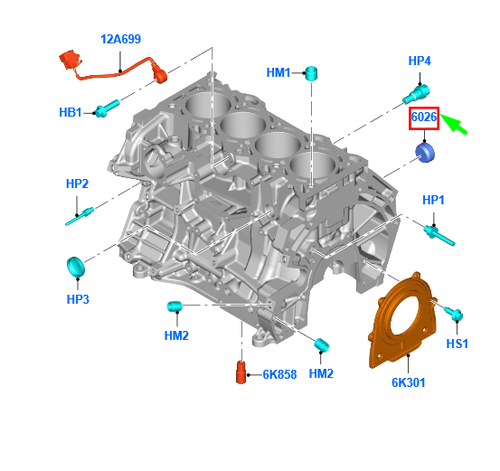 FORD MONDEO MK5 Prise moteur W701548-S437 1357401 NOUVEAU VÉRITABLE | eBay
