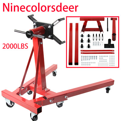 2000 LBS Folding Engine Stand Vehicle Engine Block Stand 360 Degree ...