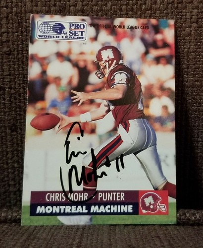 1991 Pro Set WLAF - Chris Mohr #90 for sale online | eBay