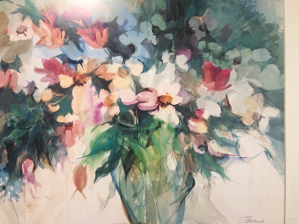 FINE ART LITHOGRAPH: Edythe Kane- Perennial Bouquet - 27 X 36 | eBay