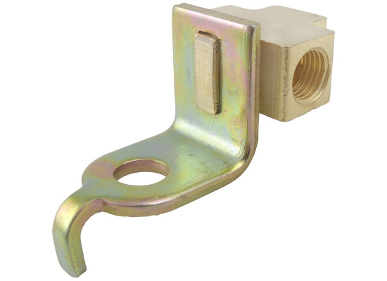 Brass Brake Line Tee Fitting with Steel Bracket | eBay
