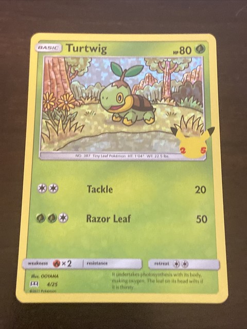 Pokémon TCG Turtwig Shining Fates 4/25 Holo Promo for sale online | eBay
