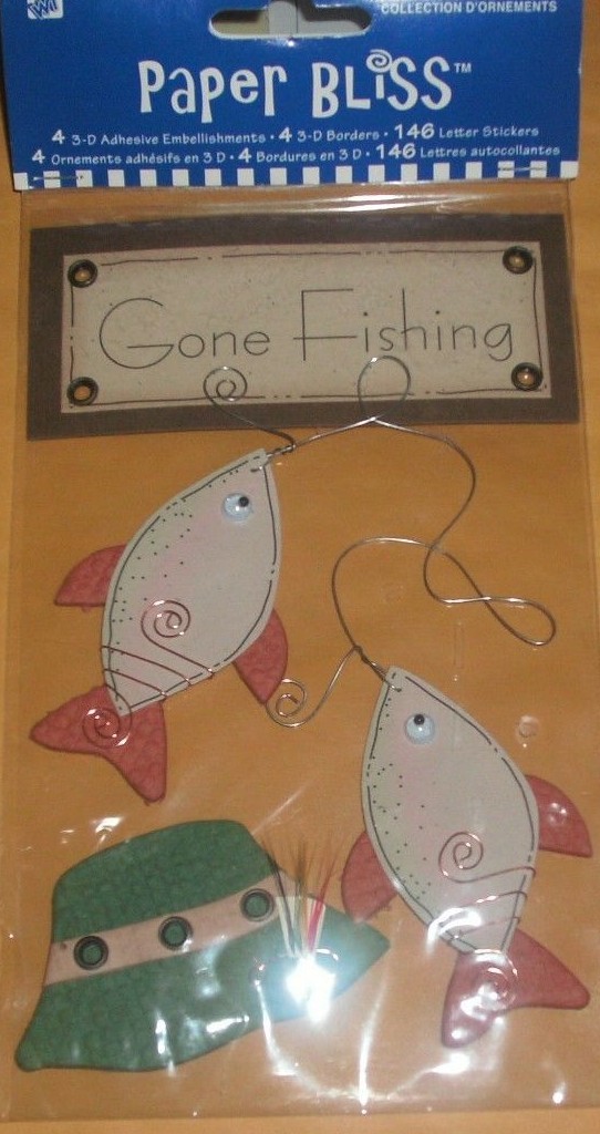 FISHING Fisherman Fish Rod Reel Hook Sinkers Floats Lures Waders ...