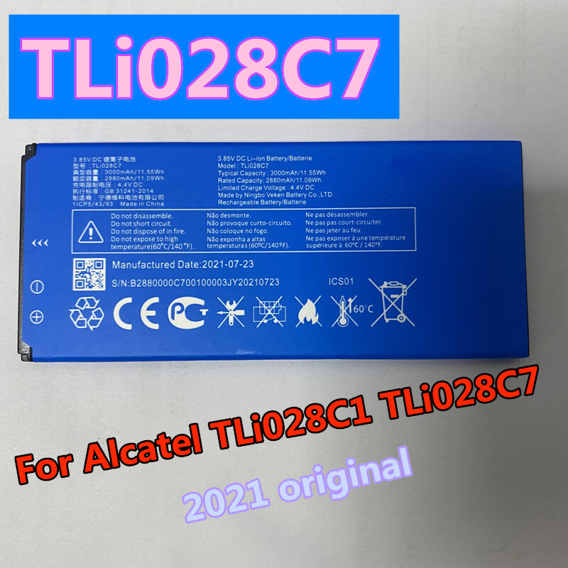 New 3000mAh Battery TLi028C1 TLi028C7 For 1A 5002F 1B 2020 5002D 5002X ...
