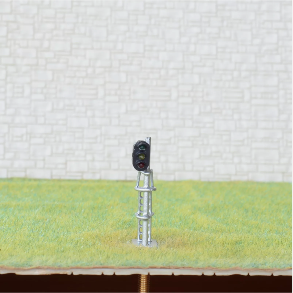 4 x N scale model railroad block signals railway train LED made 3 ...