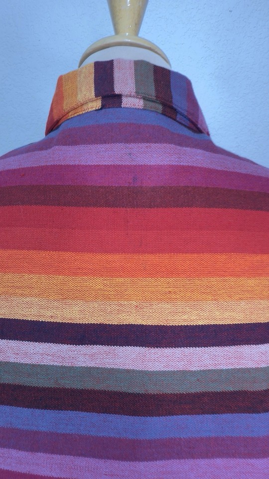 Vintage Tan Zara Serape Western Stripe Floral Embroidered Jacket S | eBay