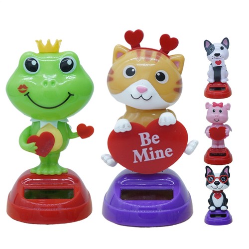 Solar Bobblehead Animals Dancing Animal Desktop Figures Valentine's ...