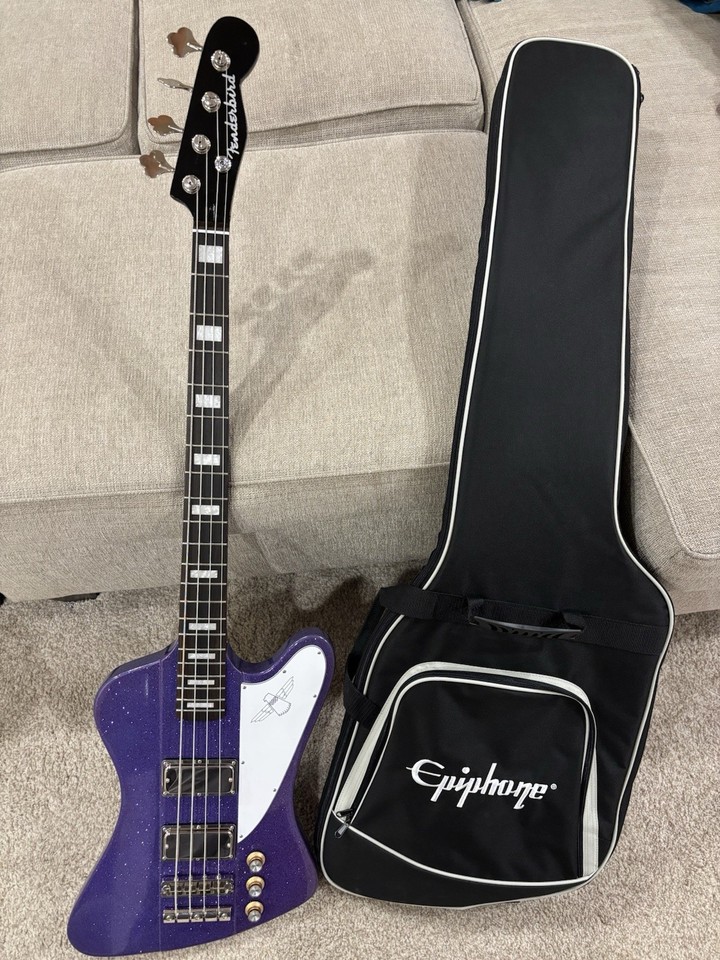 Fenderbird Bass Purple Sparkle Epiphone Thunderbird Vintage PRO IV ...