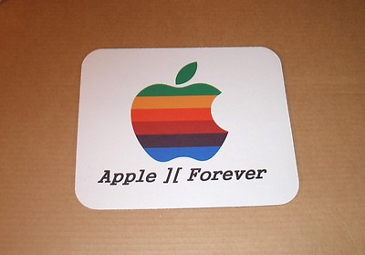 Apple Computer Rainbow Apple Logo Apple II Forever Mouse Pad | eBay