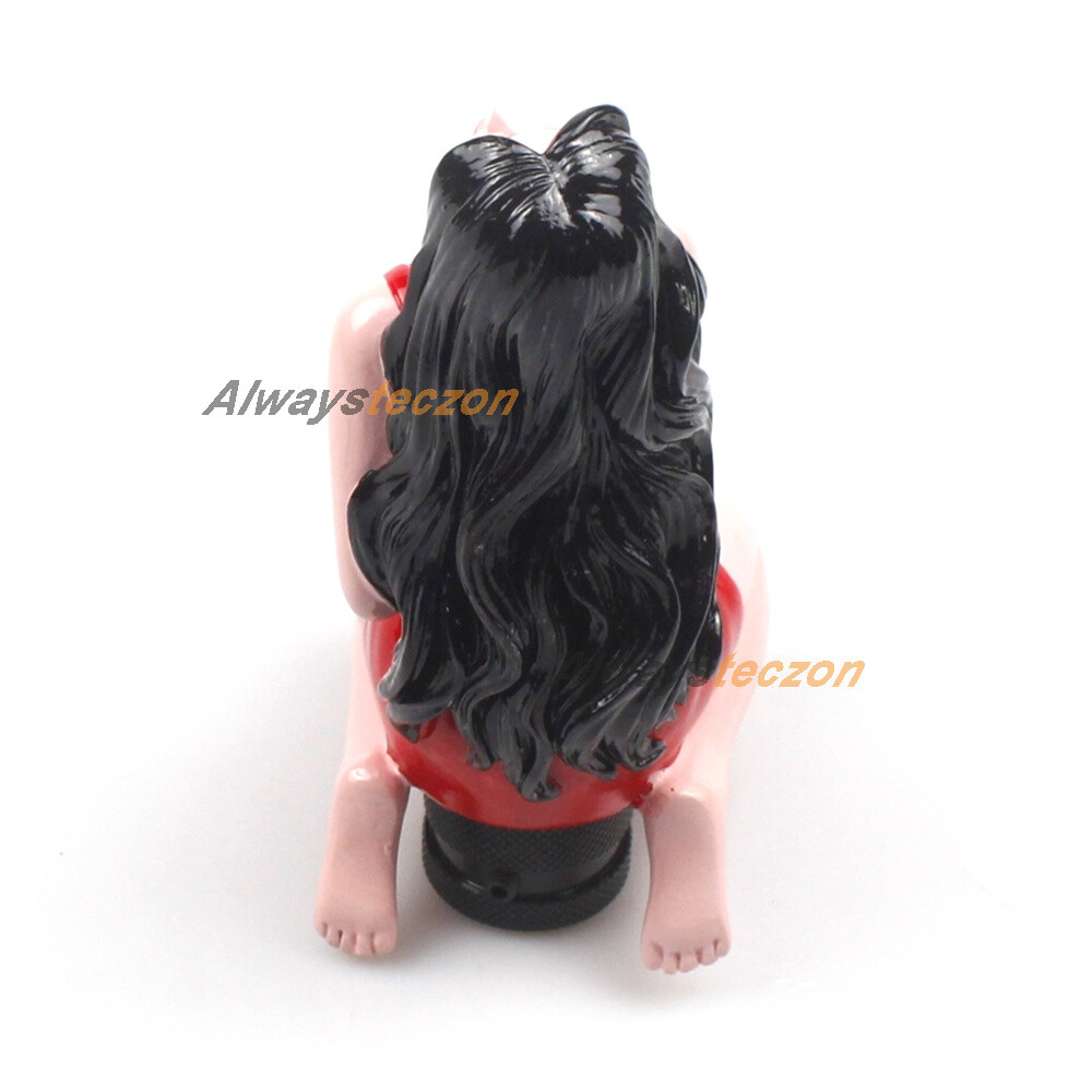 Universal Gear Shift Knob Red Dress Sexy Lady Manual Auto Stick Shifter ...