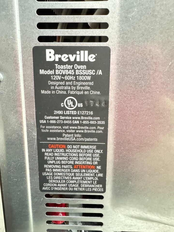 OEM Breville BOV845BSSUS Smart Oven Pro Toaster Control Panel ...