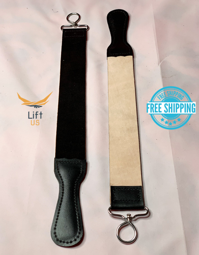 Professional Barber Leather Strop Straight Razor Sharpening Shaving ...
