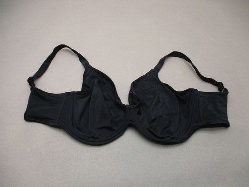 36K Elomi Womens Black Unlined Underwire Wide Strap Back Closure Demi ...