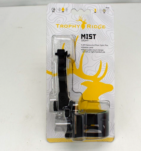 Trophy Ridge Mist 3 Pin Bow Sight Fiber Optic RH LH Reversible Mount ...
