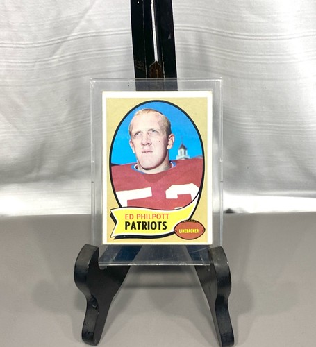 1970 ED PHILPOTT Topps NFL ROOKIE CARD #138 New England Patriots LB (RC ...