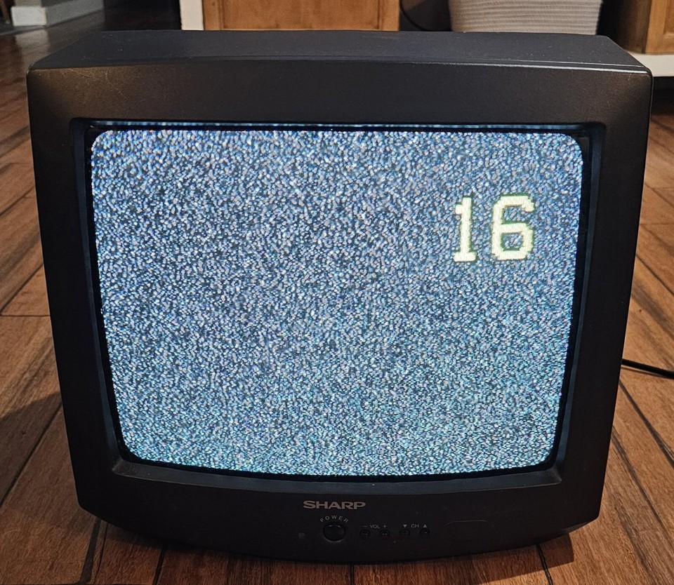 Vintage Sharp Television TV 13H M60 CRT Monitor Remote Tested Works | eBay