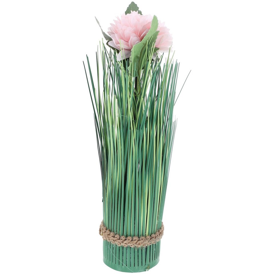 Artificial Grass Plants Indoor Lifelike Simulated Onion Decor Faux ...